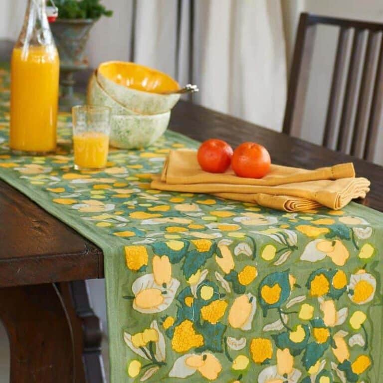 Dining Outside with French Table Linens by Couleur Nature